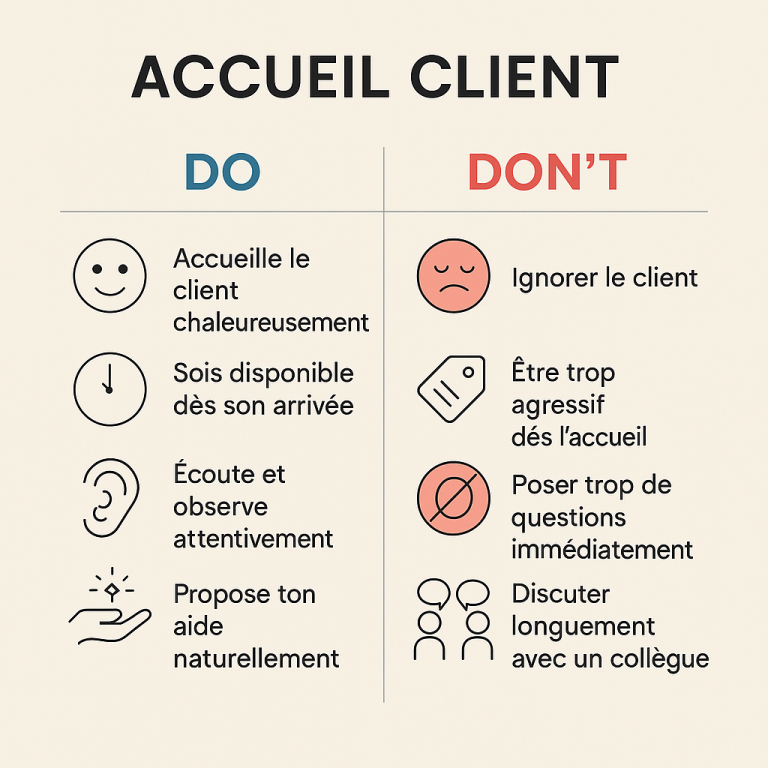 Comment bien accueillir un client en boutique ? - Madame Vente
